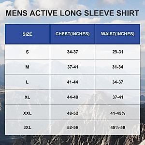 CE' CERDR 5 Pack Long Sleeve Shirts for Men Quick Dry Moisture Wicking Sun Protection Mens Long Sleeve Tee Shirts for Workout Running