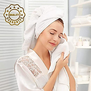 Wealuxe White Hand Towels for Bathroom 12 Pack 16x27 Inch, Cotton Hand Towel Bulk for Gym and Spa, Soft Extra Absorbent Quick Dry Terry Bath Towels