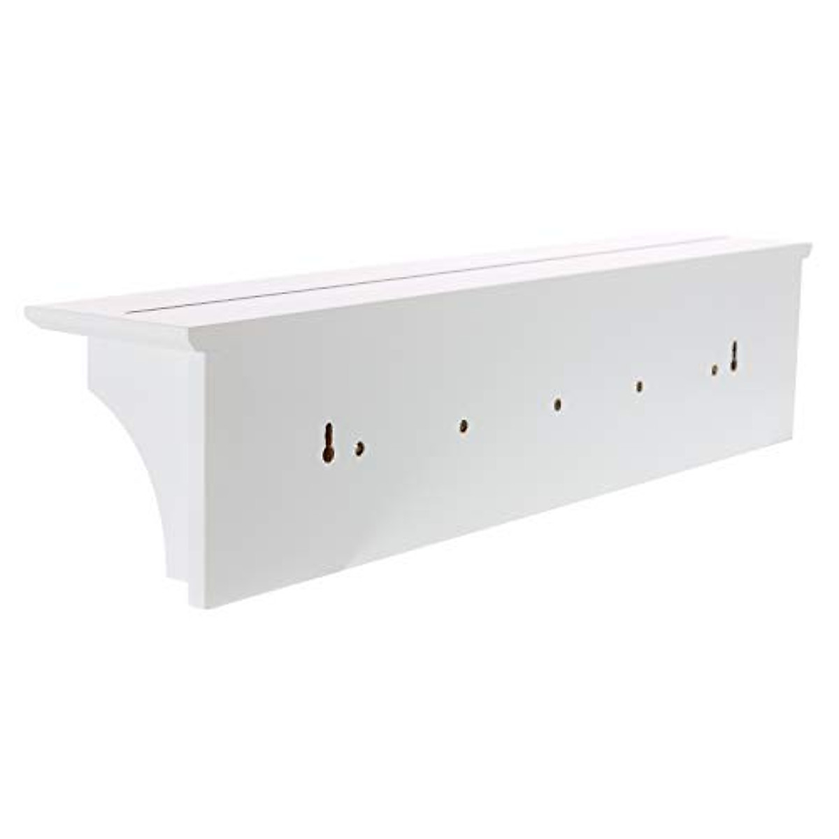 Kiera Grace 1-tier Kieragrace Traditional Floating-Shelves, 24 x 4.5 x 5.5 inches, White