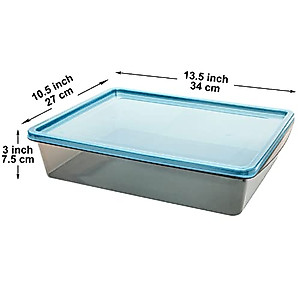 Youngever 3 Pack 1.3 Gallon Food Storage Containers, Plastic Bacon Containers, Meat Containers