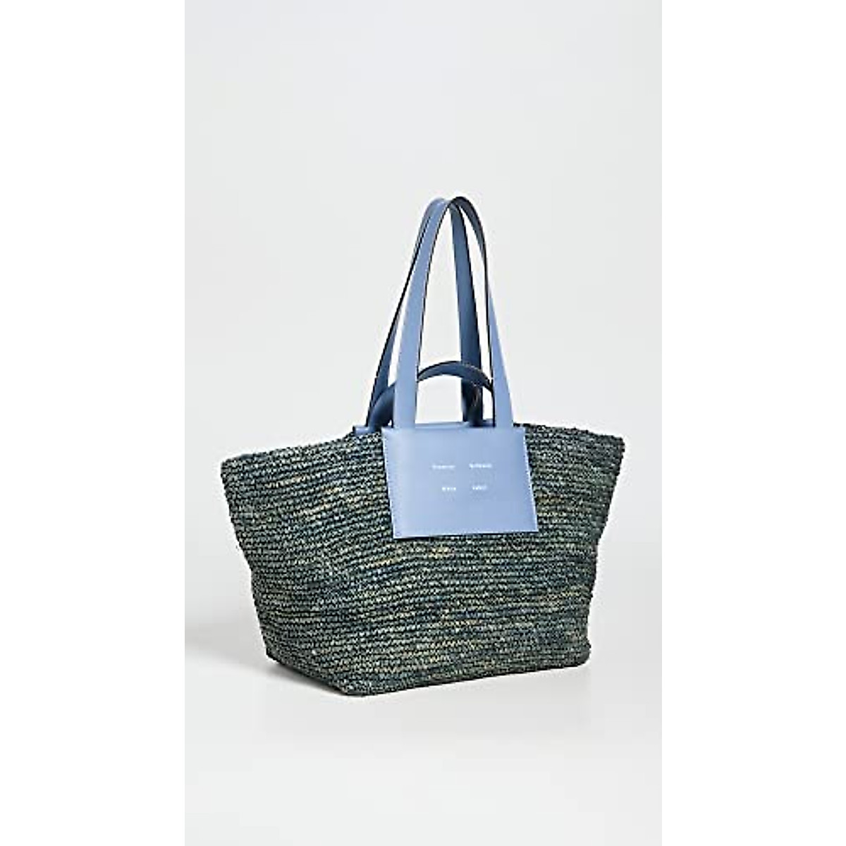 Proenza Schouler White Label Women's XL Morris Raffia Tote, Dove Grey, One Size