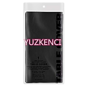 YUZKENCI Assorted Color 6 Pack Premium Disposable Plastic Tablecloth 54 Inch. x 108 Inch. Rectangle Table Cover