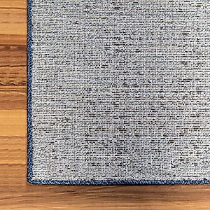 Unique Loom Del Mar Collection Area Rug-Transitional Inspired with Modern Contemporary Design, Rectangular 4' 0" x 6' 0", Blue/Navy Blue