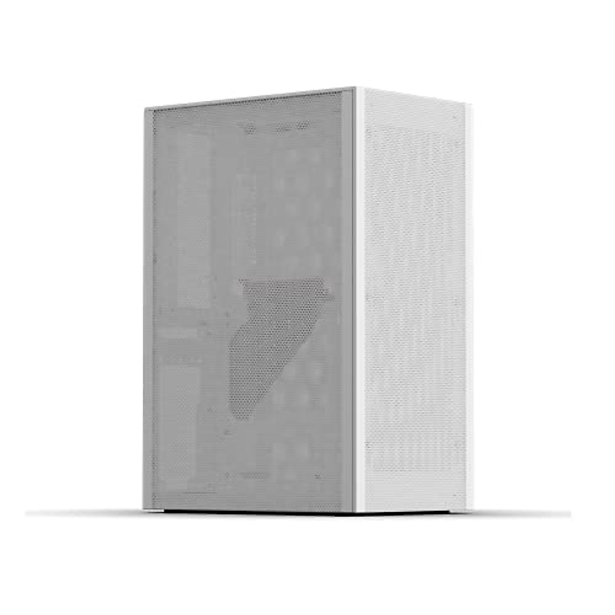SSUPD Meshlicious Mini-ITX Small Form Factor (SFF) Case - Full Mesh Side Panel with PCIe Riser Cable - Tool-Free and Easy Accessibility (PCIE 4.0 Riser Cable, White)