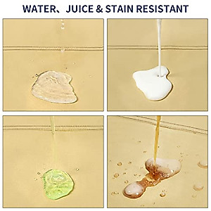 RockyToy Chef Apron with Cross Back Straps for Men Women, Cotton Canvas Apron for Artists Painting, Kitchen Cooking, Light Yellow