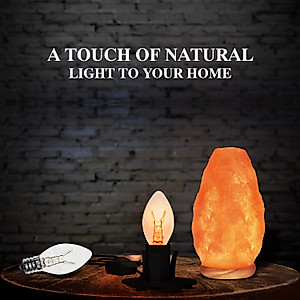 Himalayan Glow ‎Incandescent Light 40-Watt Himalayan Salt lamp Bulb, 6 Count