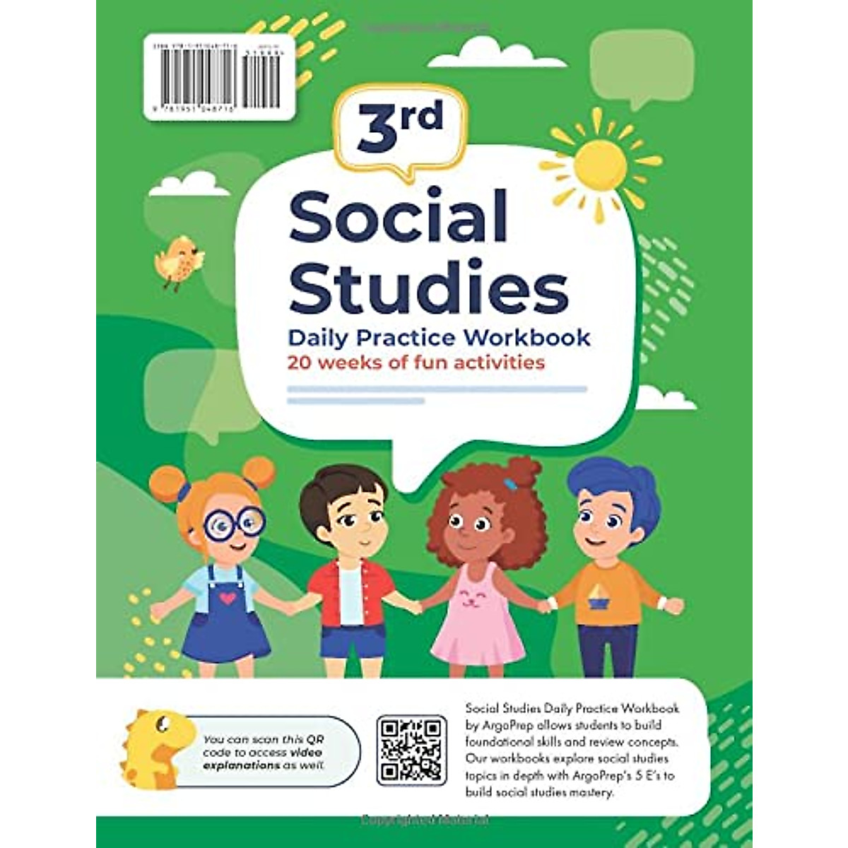 3rd Grade Social Studies: Daily Practice Workbook | 20 Weeks of Fun Activities | History | Civic and Government | Geography | Economics | + Video ... Each Question (Social Studies by ArgoPrep)