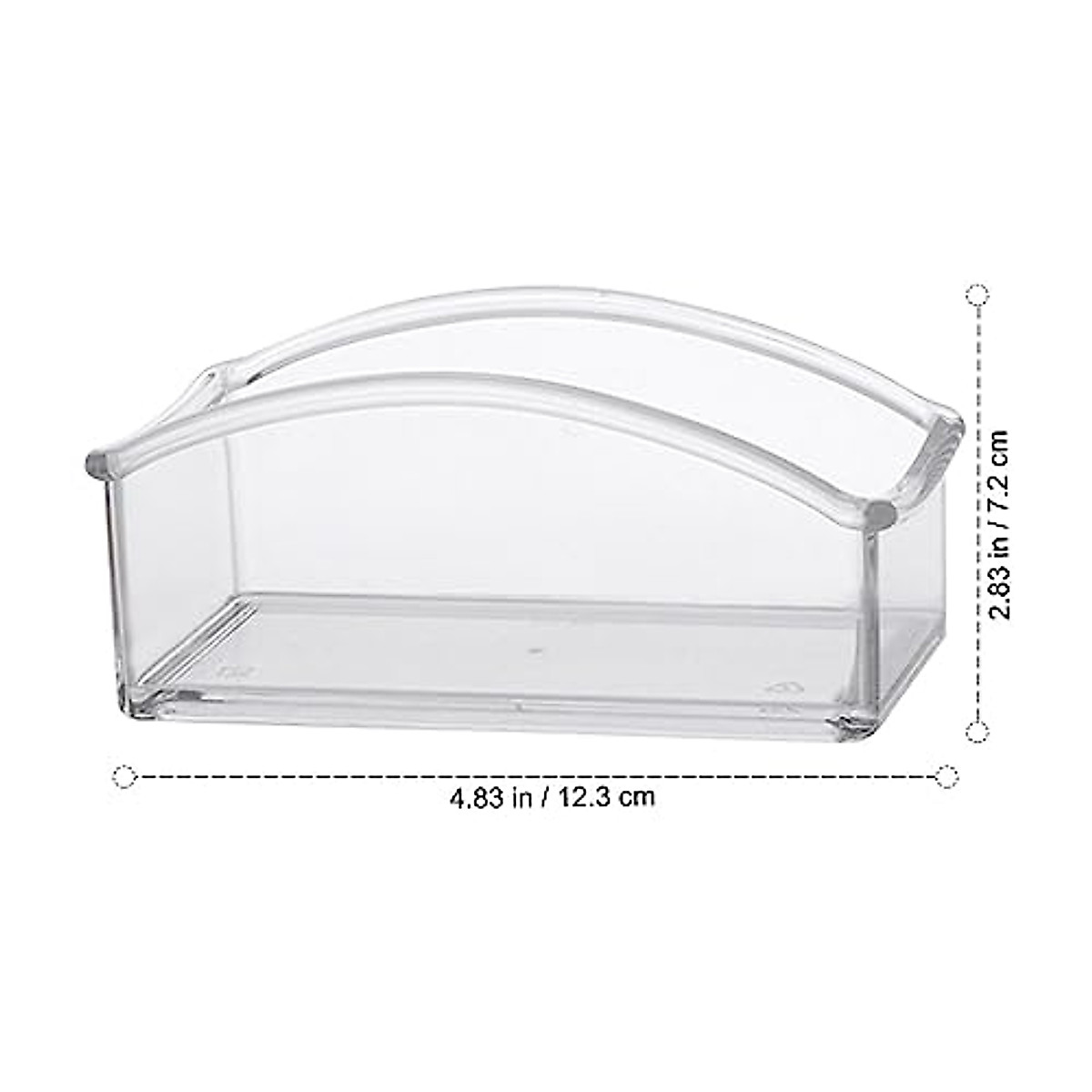 BESTonZON Tea Bag Organizer Acrylic Tea Bag Holder Clear Plastic Tea Box for Tea Bags Dispenser Office Supplies Crafts and Small Items