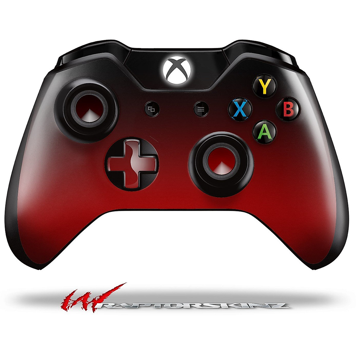WraptorSkinz Decal Style Vinyl Skin Wrap compatible with XBOX One Original Wireless Controller Smooth Fades Red Black - (CONTROLLER NOT INCLUDED)