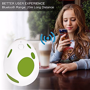 Pocket Egg Auto Catch for Go Plus Accessory, 20m Range Long Distance Wireless Bluetooth for Android & iPhone, Long Standby Time (Green)
