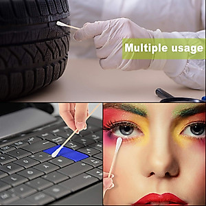 200 Pieces 6 Inches Buds for Dog Long Ear Swab with Wooden Handle for Pet