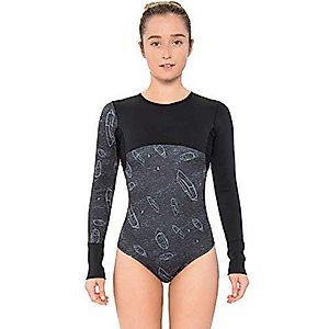 Akela Surf Lineup Onepiece Surf Suit, Black, Small
