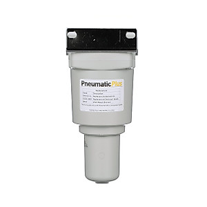 PneumaticPlus SDD450-N04F in-Line Desiccant Air Dryer 1/2" NPT - Metal Bowl w/Large Dome, 1 Quart Blue Desiccant Bead