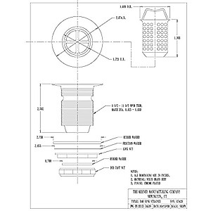 Plumb Pak K5420 Bar Sink Strainer, Polished Chrome