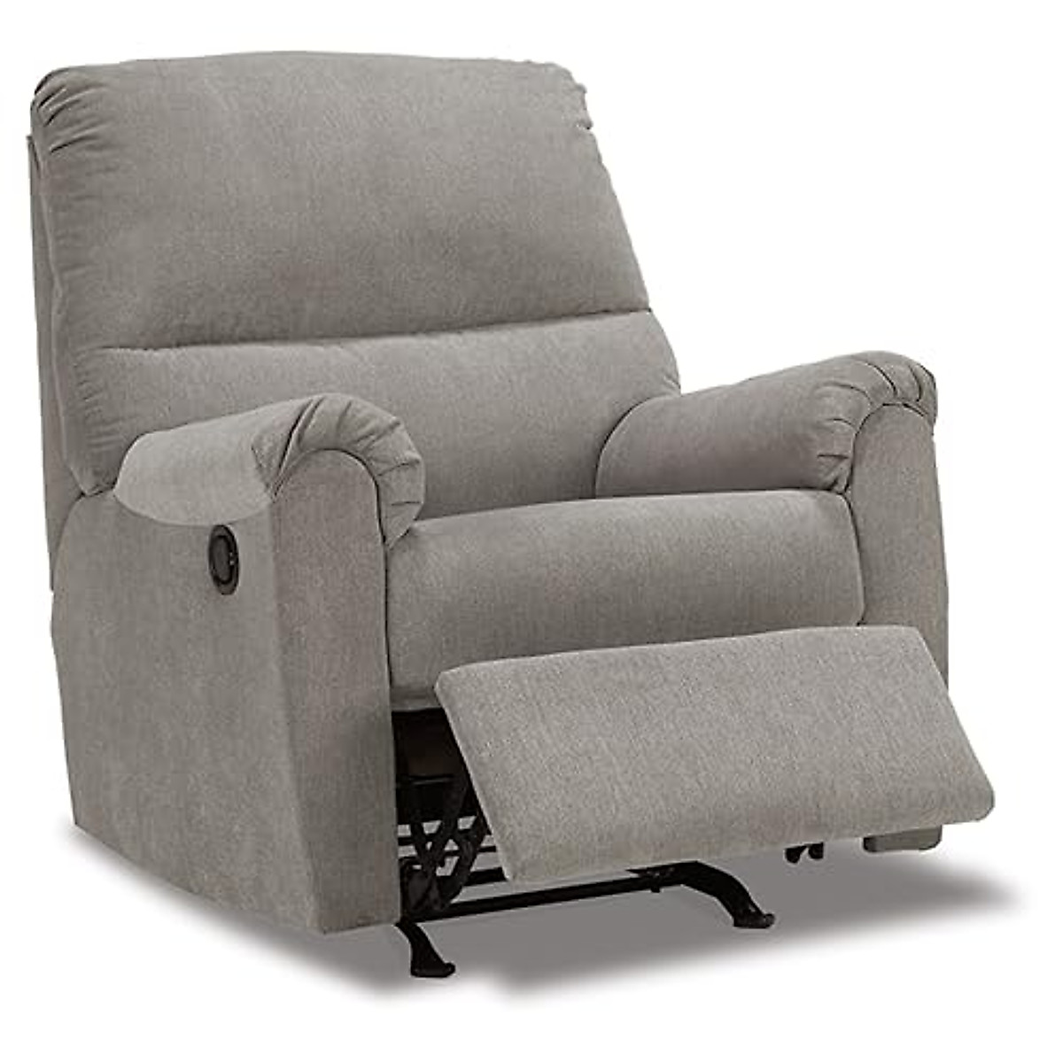 Signature Design by Ashley Miravel Casual Manual Rocker Recliner, Light Gray