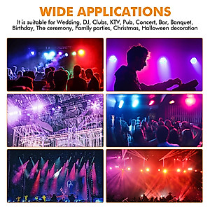 Ridgeyard 230w 7R 8 Prism DMX 512 Moving Head Zoom Light 16CH Beam Wash Spot GOBO Light DJ Disco Club Party Wedding Stage Christmas (2PCS)