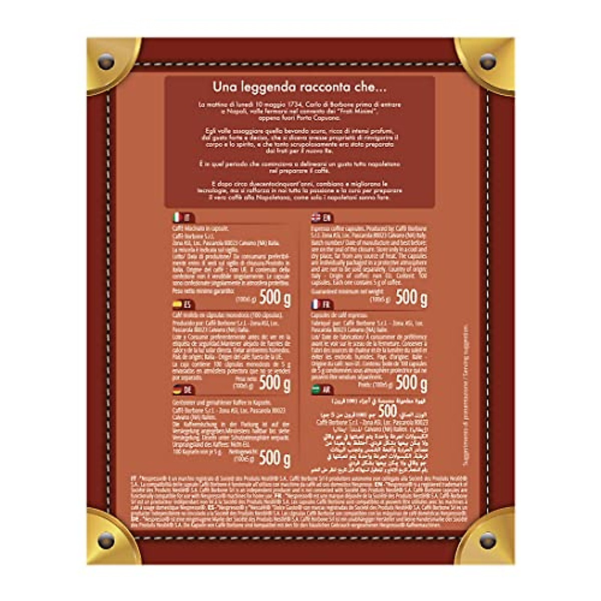 Caffe Borbone Compatible Nespresso 100 Espresso Pods Red Blend, NOT COMPATIBLE with Vertuo, Creamy Espresso with Deliciously Persistent Flavor, Roasted and Freshly Packaged in Italy