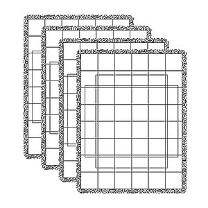 4 PCS Sticky Non-Slip Flexible Gridded Stamp Mats Grid Sheets Low Stick Mat Multi-Use Low Tack Mat,Stick and Stamp Adhesived Sheet Scrapbooking Craft Accessory