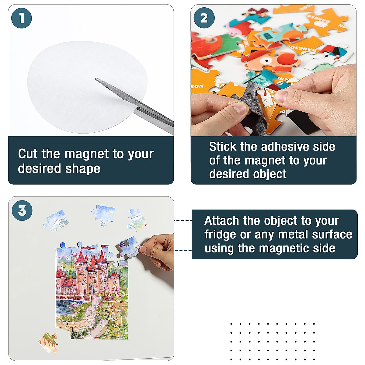 Mr. Pen- Round Magnets with Adhesive Backing, 20 pcs,4" Adhesive Magnetic Sheets with Adhesive Backing, Magnet Sheets with Adhesive, Magnets for Crafts Magnets with Adhesive Backing, Magnet Stickers