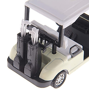 1/20 Scale Alloy Golf Cart Vehicle Model, Diecast Pull Back Car Model Kids Collectible Toy