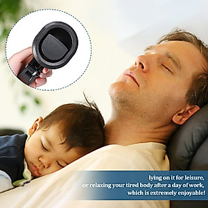 Hotop Recliner Handle Replacement 4 Pieces Chair Release Lever Black Oval Pull Parts Plastic Sofa with Cable Hook, 3.5 x 3 Inches