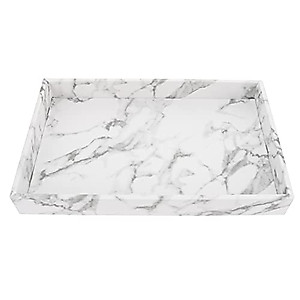 FOMIYES 2pcs Bath Cosmetics for Dish Toilet Candles Multi- Pattern Holder Soap Earrings Nightstand Organizer Makeup Bathroom Candle Trinket Ring Marble Grain Organizing Tank