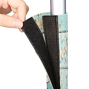 Refrigerator Door Handle Covers Set of 2 Summer Beach Wood Texture Washable Fridge Dishwasher Mocrowave Oven Door Decor Protector Handle Cover Keep Your Kitchen Appliance Clean from Food Stains