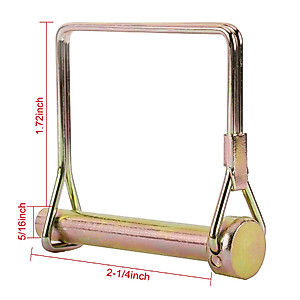 AuInn 5/16 Inch x 2-1/4 Inch Shaft Locking Pin Wire Lock Pin Tractor Hitch Pin (30)
