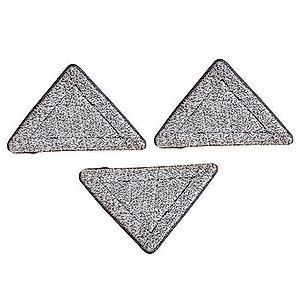 Healeved 3pcs wash mop Head Accessories Floor Replacement Head Triangle mop Heads Replacements mop Heads Commercial Floor mops Cleaning Supplies Refill Refill Triangle mop Cloth mop Head