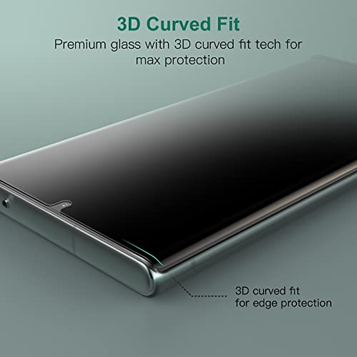 Gatatol [2 Pack for Galaxy S23 Ultra Screen Protector Privacy [Support Fingerprint & S Pen] 2X 3D Curved Anti-Spy Tempered Glass for Samsung S23 Ultra 5G