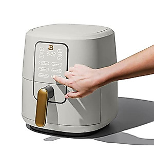 6 Quart Touchscreen Air Fryer, White Icing by Drew Barrymore 15.11 x 12.10 x 13.07