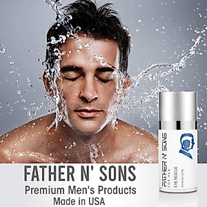 Eye Rescue Men’s Eye Cream – Anti-Aging Eye Cream for Men – Hydrating Under Eye Treatment – Total Eye – Reduces Puffiness, Dark Circles, Wrinkles – Rich in Antioxidants