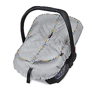 Britax B-Warm Insulated Infant Car Seat Cover, Machine Washable, Arctic Splash