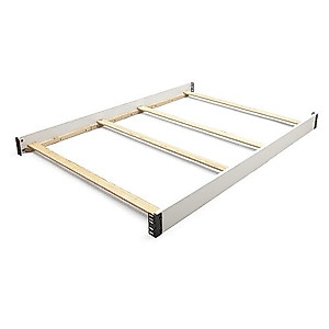 CC KITS Full-Size Conversion Kit Bed Rails for Serta Aberdeen, Adelaide, Ashland, Banbury, Barrett, Bethpage, Fairmont, Fall River, Fernwood & Mid-Century Modern Lifestyle 4-in-1 Cribs (Bianca White)