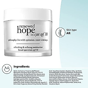 philosophy renewed hope in a jar - moisturizer - spf 30, 2 oz