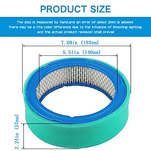 394018 394018S Air Filter Compatible With Briggs and Stratton 392642 271271 272490 5050D 5050H 5050B Vanguard V-Twin 12.5-20hp JohnDeere LG394018JD GT235 GT235E LTR155 LTR166 LT166 LT170 LX288 SST16