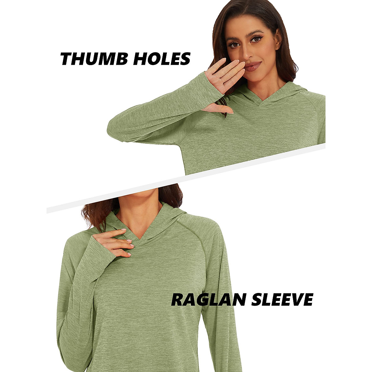 Long Sleeve Shirts Ladies Running Shirts Dry Fast Workout T Shirts Athletic Shirts Top Tee Fishing Shirts Summer UV Protection Shirts for Women