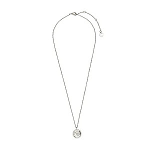 Pura Vida 18" Silver Crystal Mountain Coin Necklace - Handmade Statement Necklace with Czech Crystal - Silver Necklace for Women, Long Necklaces for Teen Girls, Boho Jewelry for Women - 3" Extender