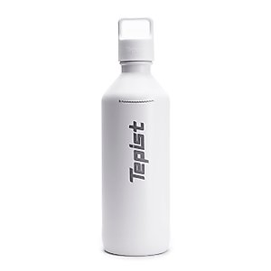 Tepist ThirtyO 30oz Stainless Steel Bottle Compatible with Sodastream Machines | Powder Coated White | Vacuum Sealed | Double Walled | Leak-Proof | Easy to Carry | Reusable Bottle