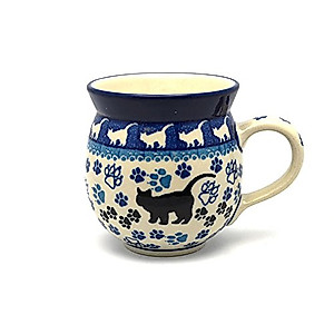 Polish Pottery Mug - 11 oz. Bubble - Boo Boo Kitty