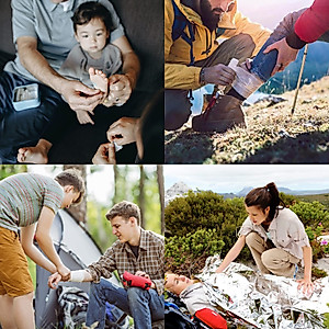 WELL-STRONG 234pcs Waterproof First Aid Kit with Survival Camping Compass, Boat Emergency Kit with Survival Tools for Fishing Kayaking Boating Rafting Red 3L