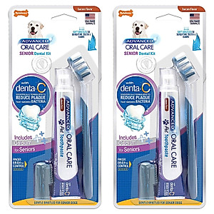 Nylabone Advanced Oral Care Senior Dog Dental Kit Small Dog