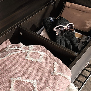 Sauder North Avenue Storage Bench, Charter Oak finish