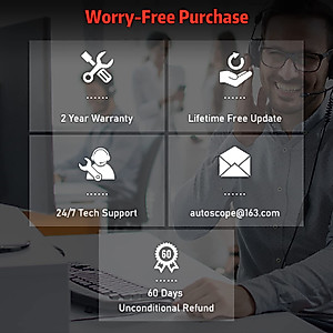 LAUNCH OBD2 Scanner CRP123i Car Code Reader Diagnostic Scan Tool-Android 7.0 Check Engine ABS SRS TCM Battery Test, 5" Touchscreen One-Click Wi-Fi Free Update for All Cars after 1996[2023 New Version]