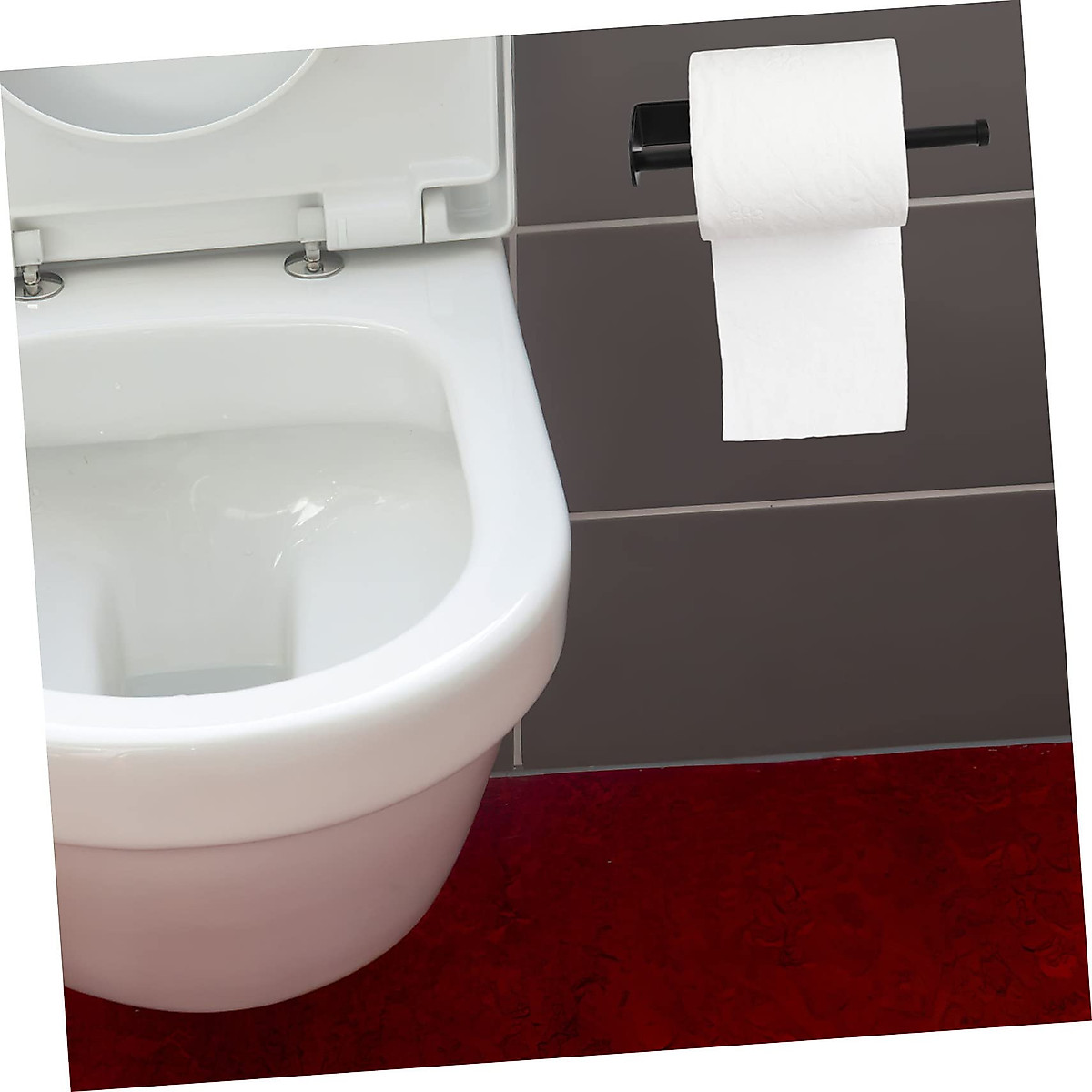 Towel Roll Holder Bath Towel Rack Kitchen Towel Bar Toilet Tissue Rack Towel Racks for Bathroom Wall-Mounted Storage Rack Paper Towel Organizer Towel Hanger Wall Shelf Dispenser