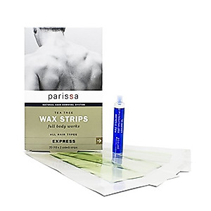 Parissa Men's Tea Tree Wax Strips - 20 Strips
