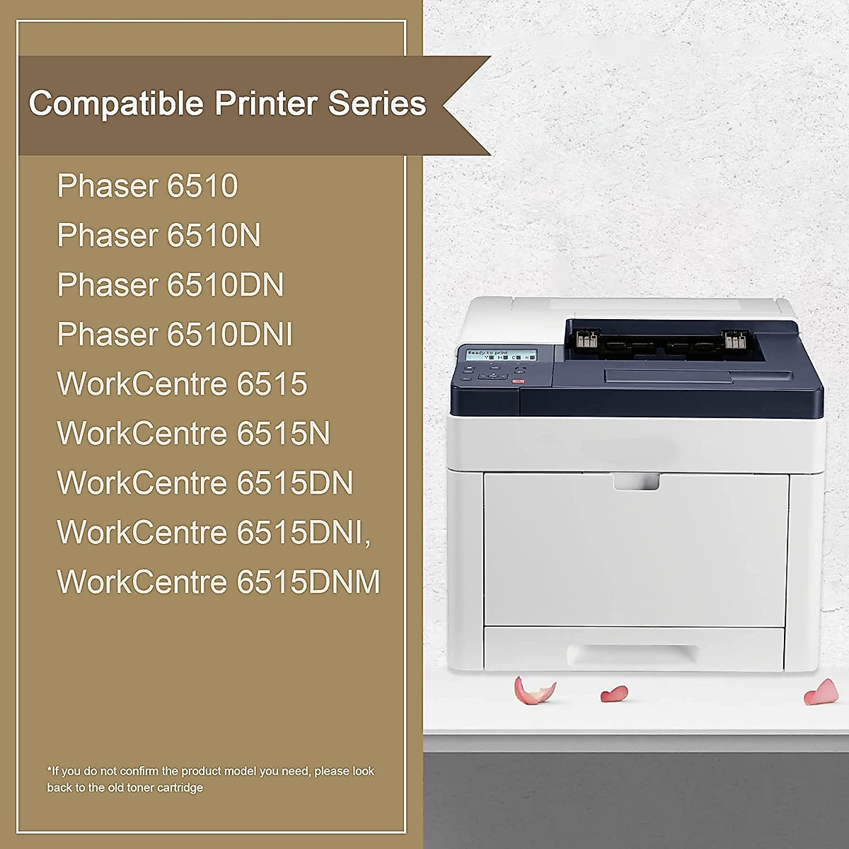 6510 / 6515 Extra High Capacity Toner Cartridge - 106R03480 106R03477 106R03478 106R03479 Compatible Replacement for Xerox Phaser 6510, WorkCentre 6515 Printer Toner 4-Pack (BK/C/M/Y)