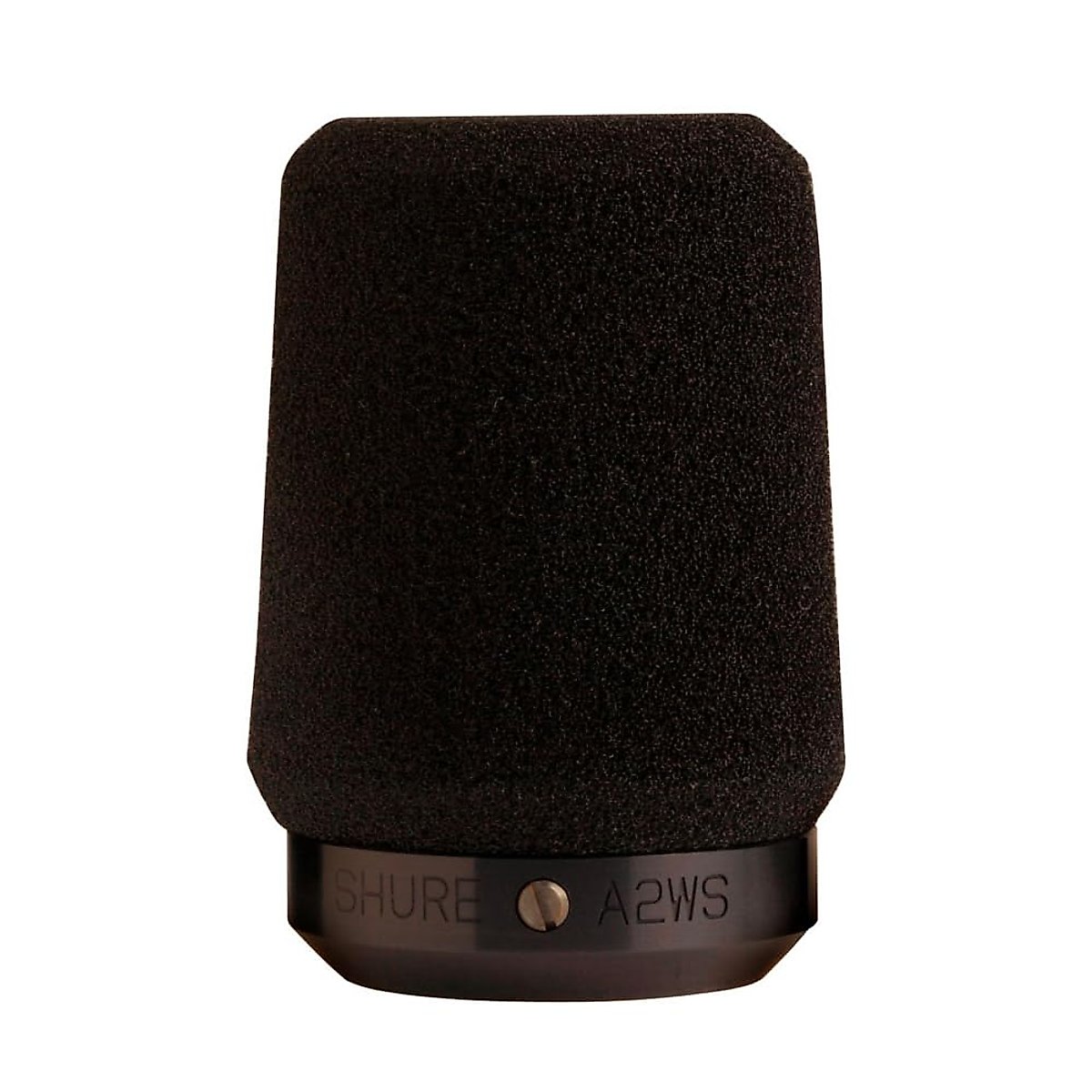 Shure A2WS Locking Microphone Windscreen - Reduces Unwanted Breath and Wind Noise, Black - Compatible with SM57 and 545 Series Mics (A2WS-BLK)