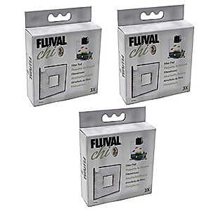 Fluval (3 Pack) Chi I/II Filter Pads, 3 Pads Each