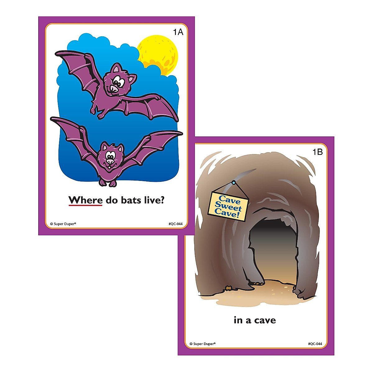 Super Duper Publications | Ask and Answer® Where Questions Fun Deck | Communication and Language Processing Skills Flash Cards | Educational Learning Materials for Children